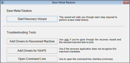 Restoring Physical Imaging Recovery Media via Bare Metal Recovery ...